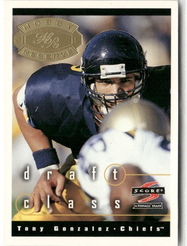 1997 Score Hobby Reserve Draft Class Tony Gonzalez Rookie Kansas City ...