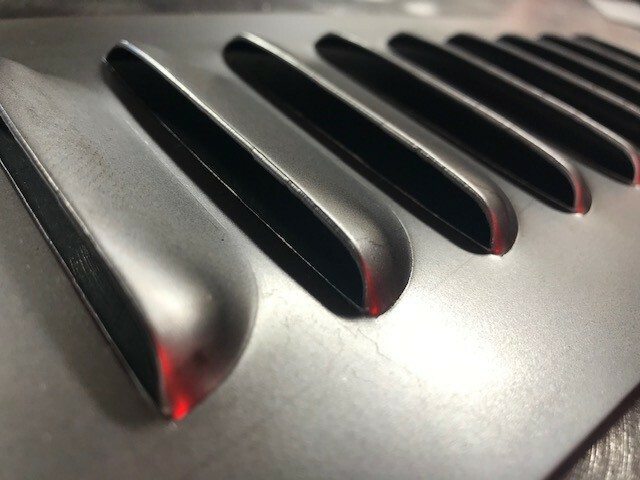 Louver Panels 3'' 9-louvers hot rod rat rod weld Made from 18 gauge ...