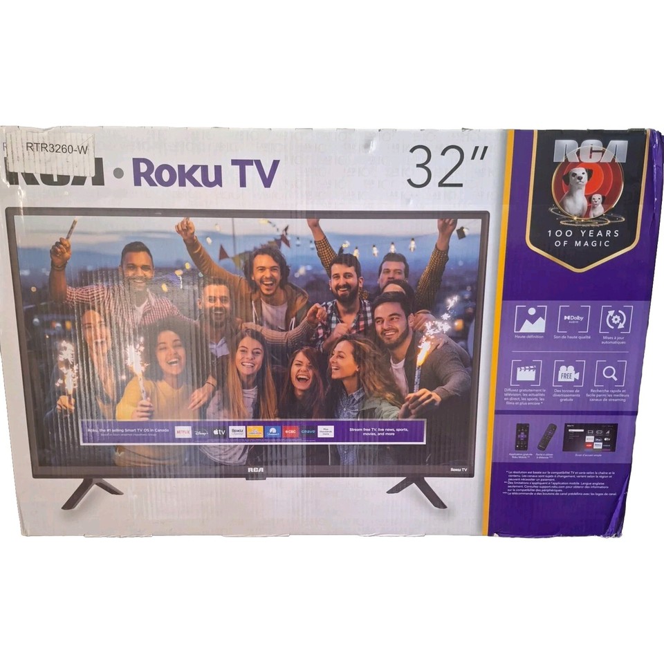 RCA 32" Roku Flat Screen Smart LED TV Black | eBay