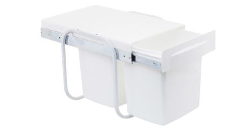 30L KIMBERLEY Slide Pull Out Twin Kitchen Waste Bin - Dual Double ...