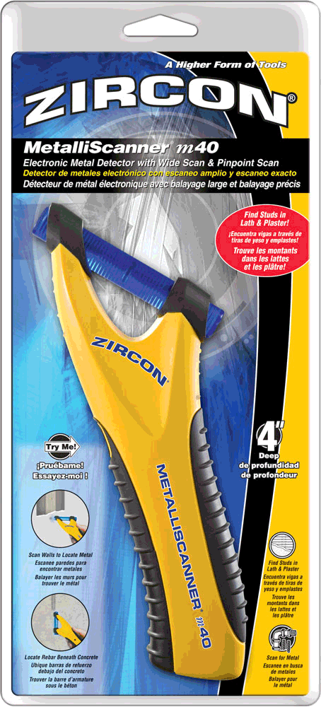 Zircon MetalliScanner m40 Handheld Electronic Metal Detector For Use on ...