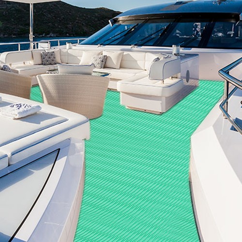 EVA Boat Floor Mat Green Rectangle Boat Floor Mat Self-Adhesive Boat ...