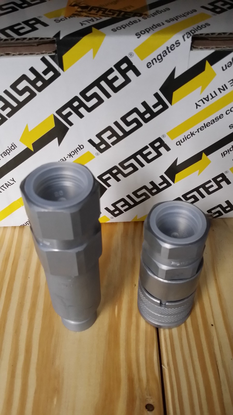 Faster Flat Face Hydraulic Skid-Steer Quick Couplers | eBay