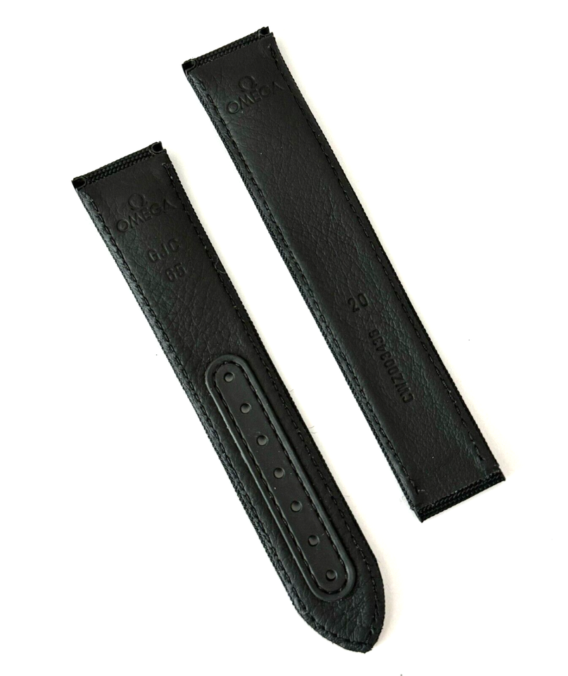 Original Omega Speedmaster 20mm Black Fabric /Cloth Watch Band Strap ...