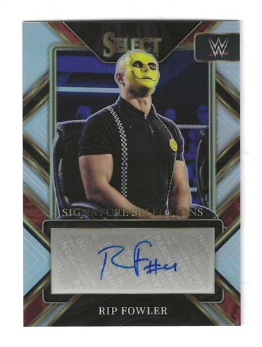 2023 Panini Select WWE Rip Fowler Silver Prizm Autograph Card | eBay
