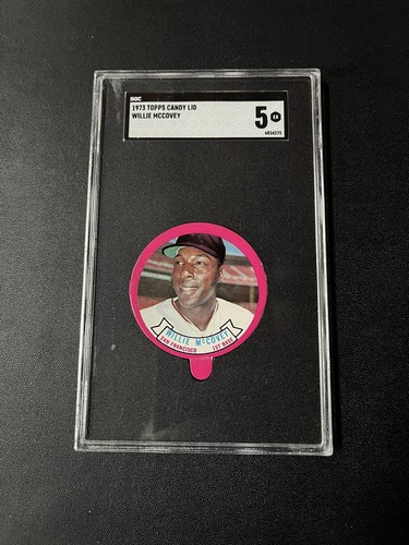 1973 TOPPS CANDY LIDS SGC 5 WILLIE McCOVEY HOF SF GIANTS—LOW POP💥 ...