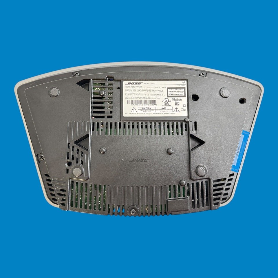 MINT Bose Wave Radio IV 4, Silver + Ice Blue Grilles, ALEXA / BLUETOOTH ...