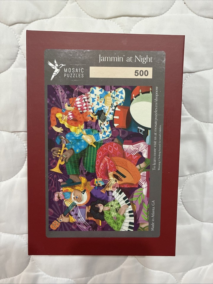 Mosaic Wooden Jigsaw Puzzle - Jammin' At Night (Blues/Jazz) - 500 ...