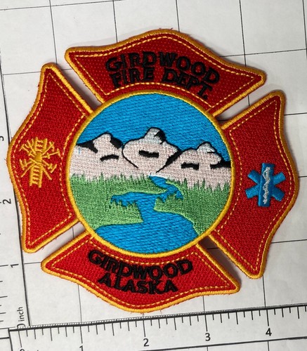 Girdwood Fire Department Alaska Fire Rescue Patch EMS Ambulance EMT ...