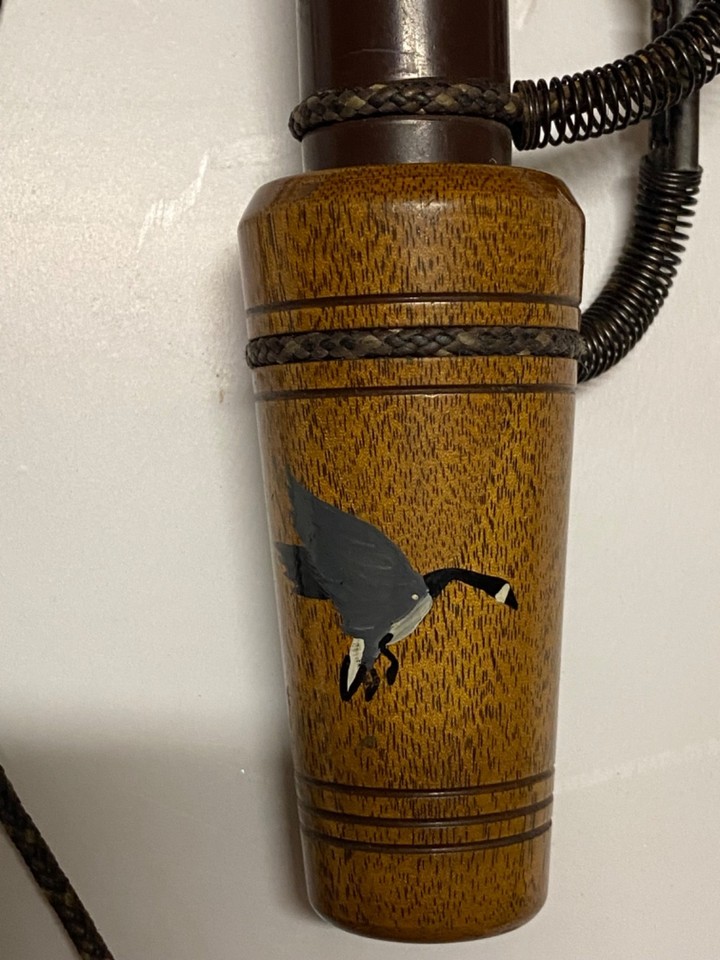 Vintage Glynn Scabby 'Magnum' Wood Goose Call Handpainted w/Orig ...