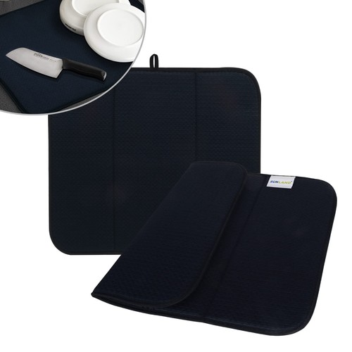 Microfiber Dish Drying Mat Super Absorbent Pad for Kitchen Counter | eBay