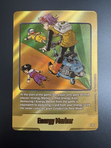 Bulma Gohan E-56 Gold Energy Marker Dragon Ball Manga Booster Card ...