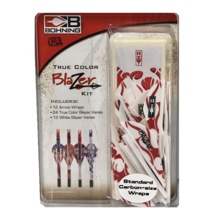Bohning True Color Blazer Kit Wraps/Vane Red Flame | eBay