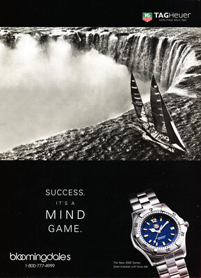 TAG HEUER WATCH MAGAZINE promo ad #018 ORIGINAL 1997 RARE | eBay