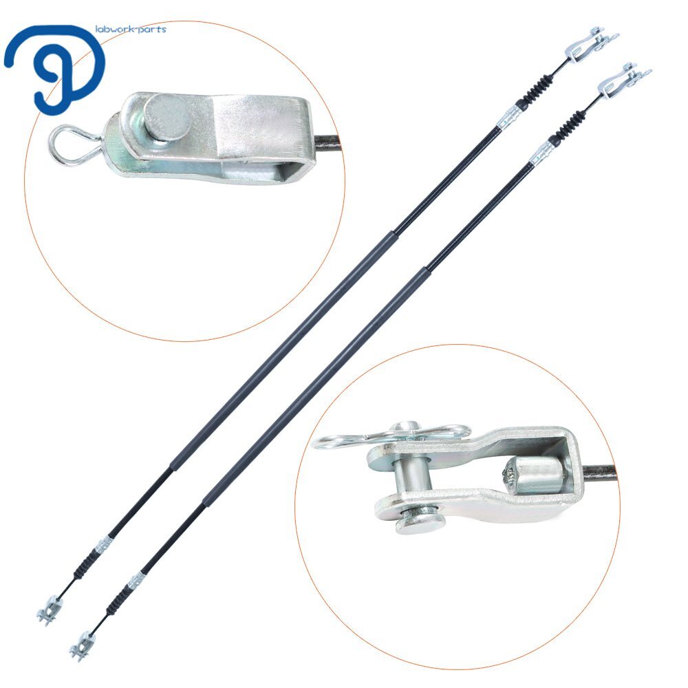 (2) For Club Car DS Brake Cable Set 1981-1999 G&E Golf Cart Parts 42 ...