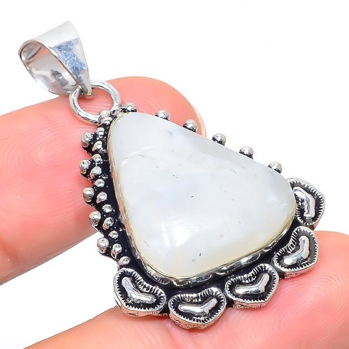 Rainbow Moonstone Gemstone 925 Sterling Silver Gift Jewelry Pendant 1.69" Y365 | eBay