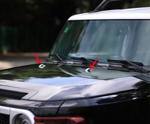 For Toyota FJ Cruiser 2007-2014 Chrome Hood Engine Wiper Water Spray ...