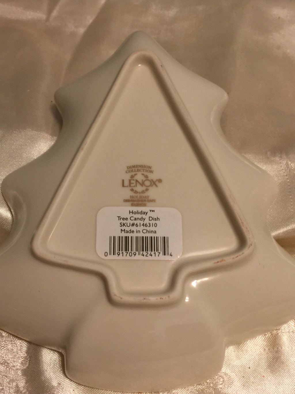 Lenox Holiday Tree Candy Dish Holly Design Christmas Tree Shaped | eBay