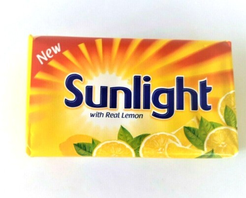SUNLIGHT LAUNDRY BAR REAL Lemon Detergent Cloth And Hand Washing Soap ...