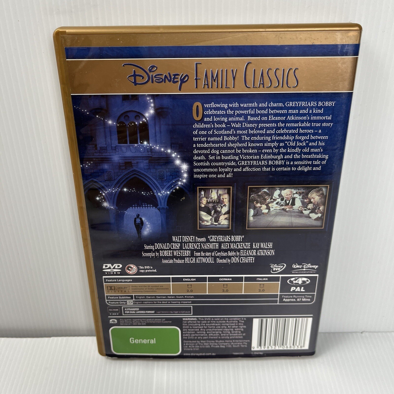 Greyfriars Bobby Disney Family Classics DVD Region 4 9398521068038 ...