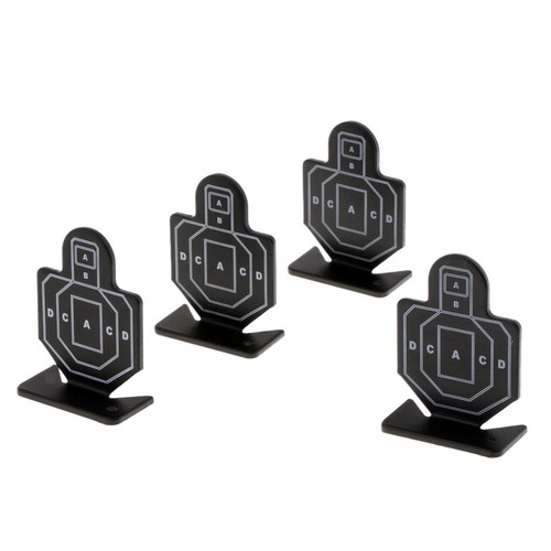 4pcs Metal Practice Silhouette Shooting Aim Target Mini Plinking ...
