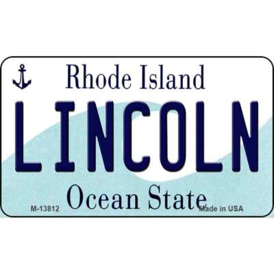 Lincoln Rhode Island Novelty Metal Magnet | eBay