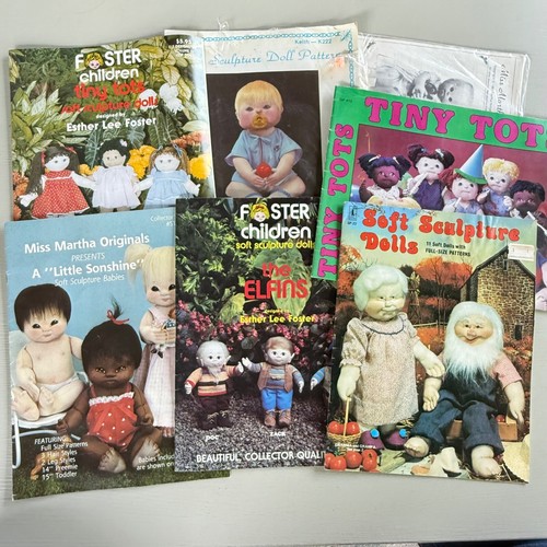 Lot of Vintage Soft Sculpture Doll Patterns & Books | eBay