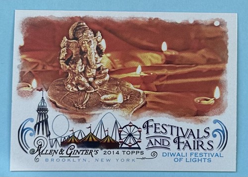 2014 Topps Allen Ginter Festivals and Fairs Insert DEWALI FESTIVAL OF ...