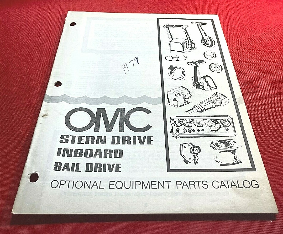 1978 OMC Stern Drive Inboard Sail Drive Optional Equipment Parts ...