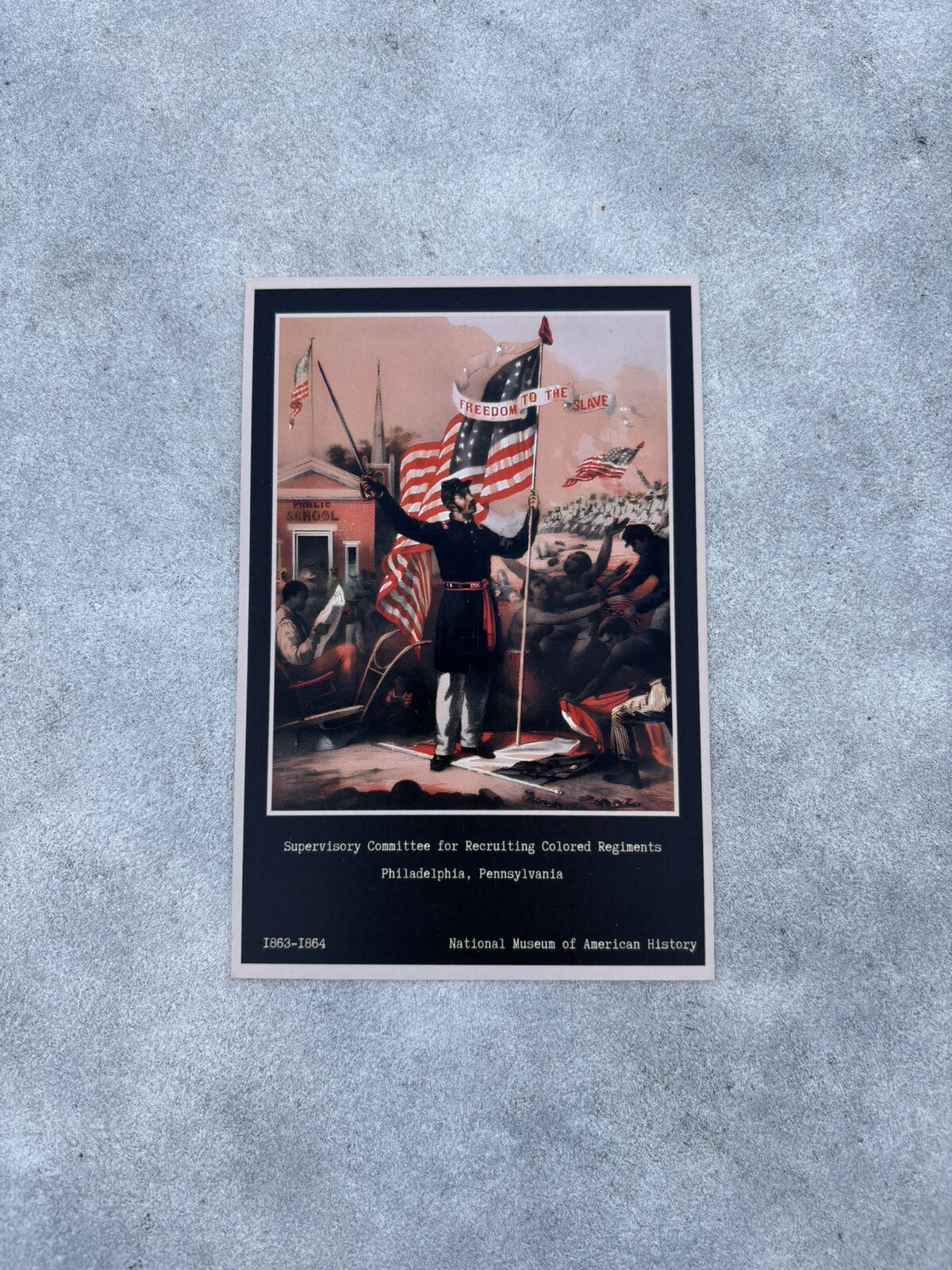 "Freedom to the Slave" -- Vintage Civil War Postcard -- NEW 4x6 ...