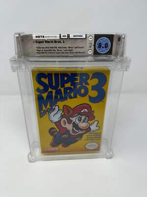 Super Mario Bros 3 NES LEFT BROS Video Game WATA 8.0 CIB | eBay