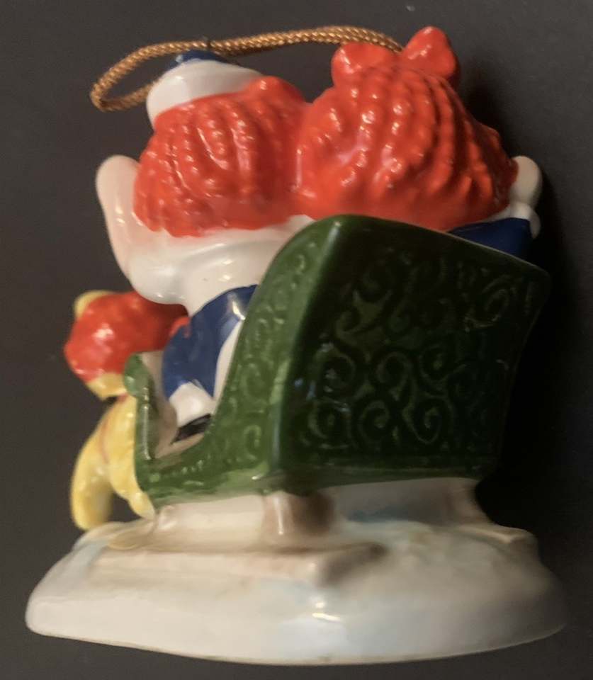 Raggedy Ann, Andy & Arthur Snowtime Frolic Xmas Ornament 2nd Ltd Ed ...