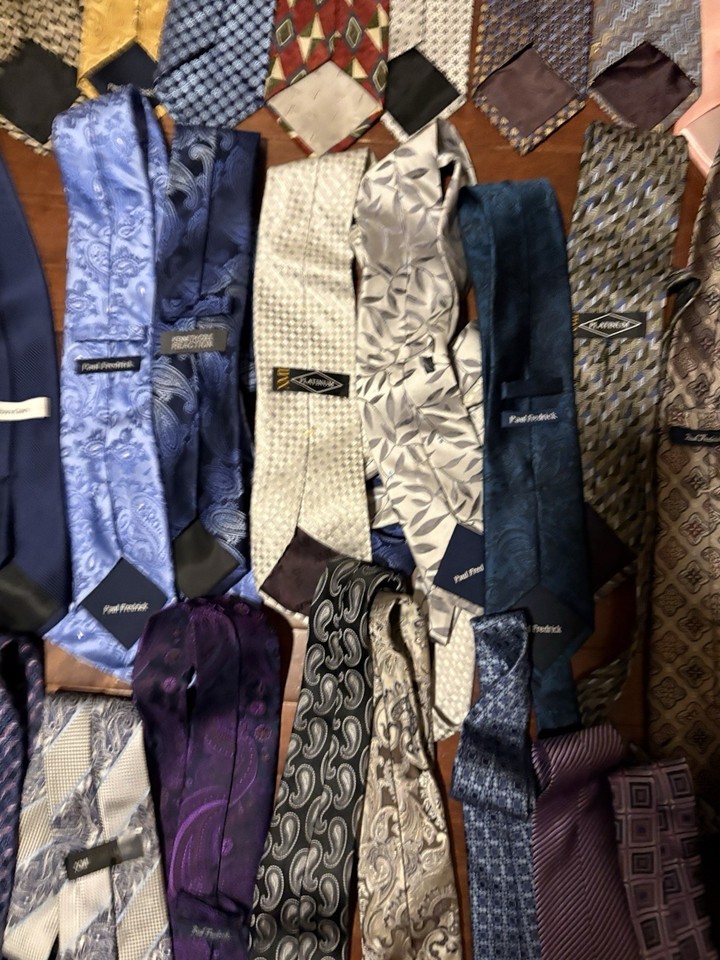 Paul Fredrick, Calvin Klein, Kenneth Cole Men's Ties Lot 31 Multicolor ...