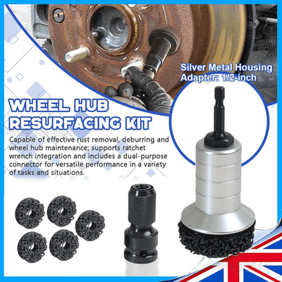 Wheel Brake Hub Resurfacing Kit Wheel Stud Cleaning Tool Rust Removal ...