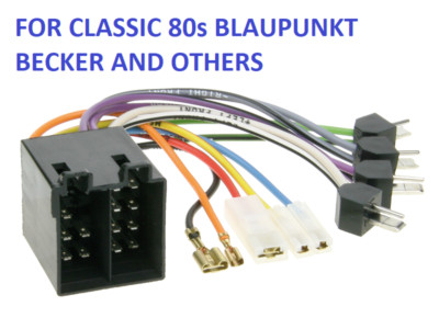 Power Speaker Harness Cable DIN to ISO Plug for classic Blaupunkt ...