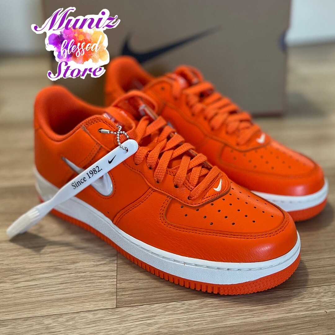 OG Nike Air Force 1 Low Men Sz 8.5 Jewel Safety Orange AF1 High Retro 1 ...