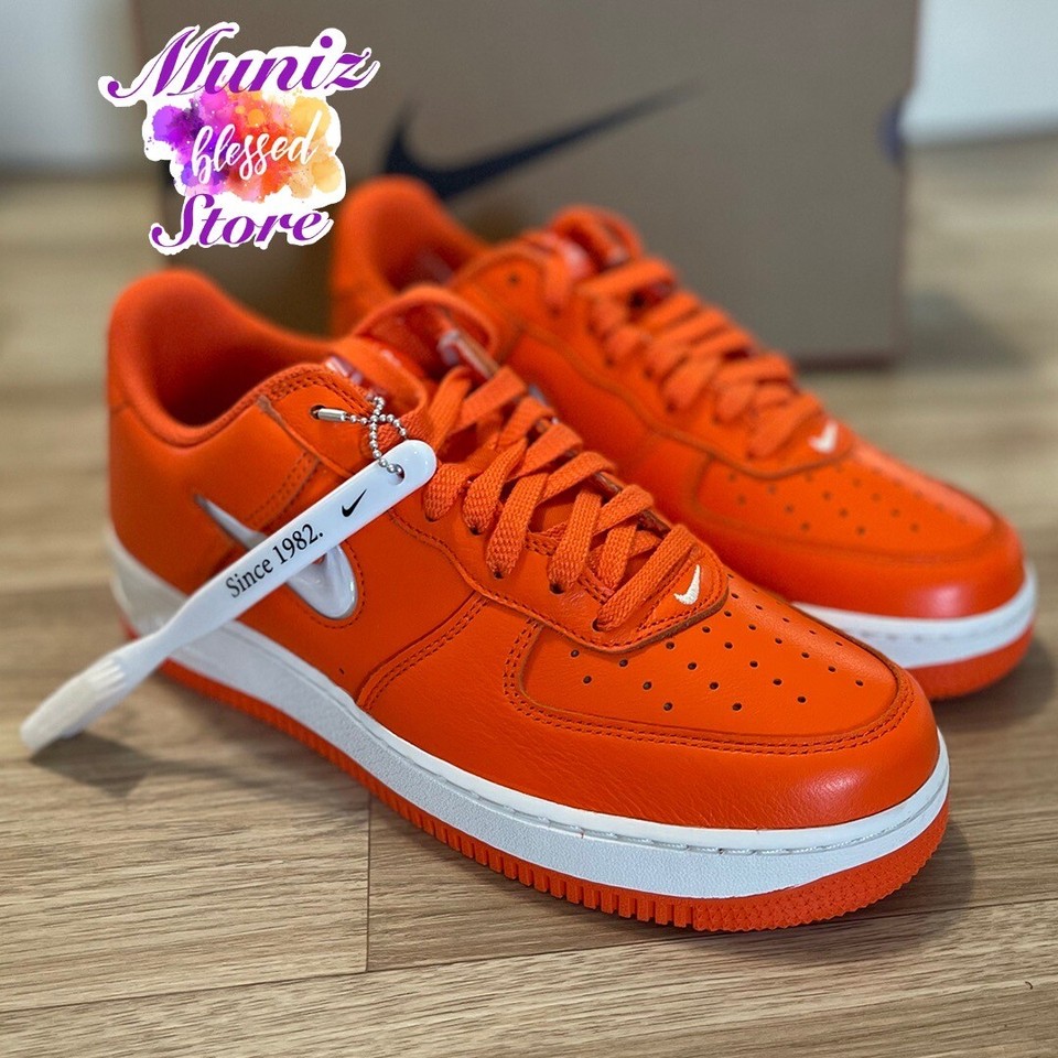 OG Nike Air Force 1 Low Men Sz 8.5 Jewel Safety Orange AF1 High Retro 1 ...