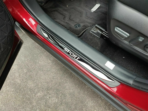 For Forester Accessories Car Door Scuff Sill Cover Panel Step Protector ...