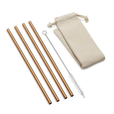 Reusable Copper Drinking Straws 8.5" Long Copper Straws | eBay