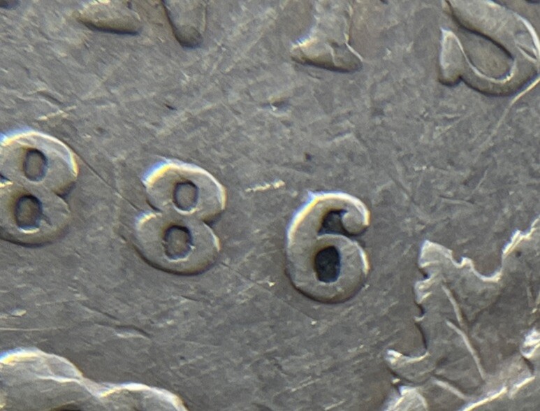 1886 6 Over 7 Obverse 5. LBE Silver Canada 25 Cent, F Condition. D-135 ...