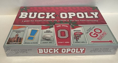 Ohio State University Monopoly Buckopoly OSU Buckeyes Game NEW SEALED ...