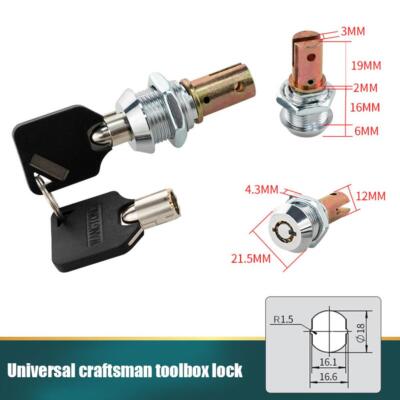 Universal craftsman toolbox lock American tool cabinet linkage drawer ...
