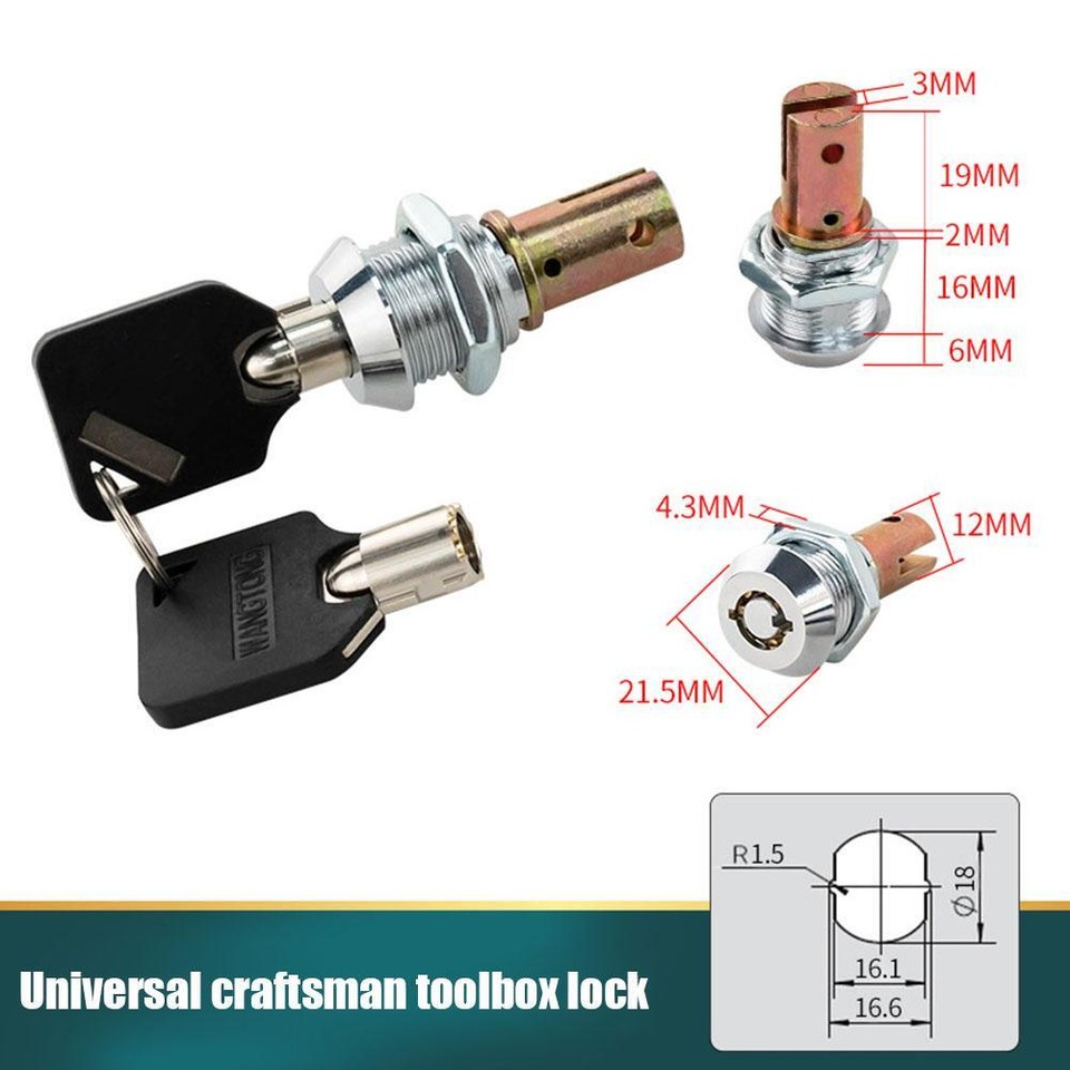 Universal craftsman toolbox lock tool cabinet linkage drawer locks new ...
