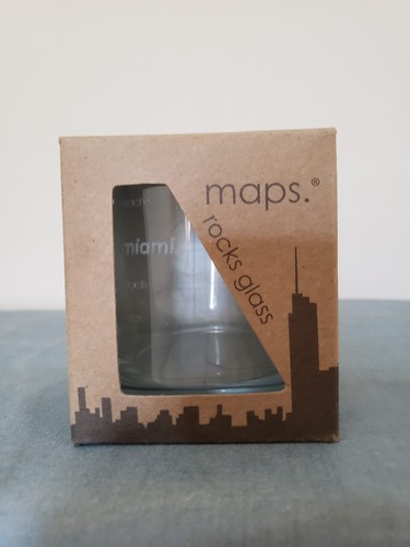 Rocks Glass Maps - Miami Map Etched Glass, Drinking Shot Glass | eBay