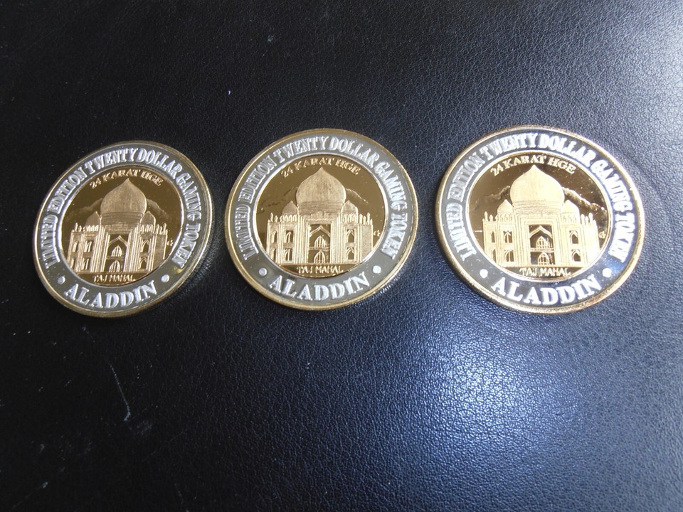 Rare! Aladin **999 fine silver 999** 20 Dollar Limited Edition Gaming ...