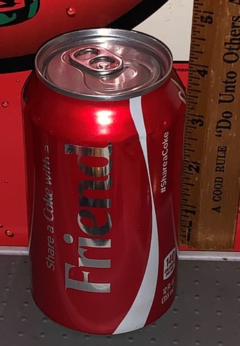 2015 SHARE A COKE WITH A FRIEND 12 OZ ALUMINUM COCA COLA CAN BOTTOM ...