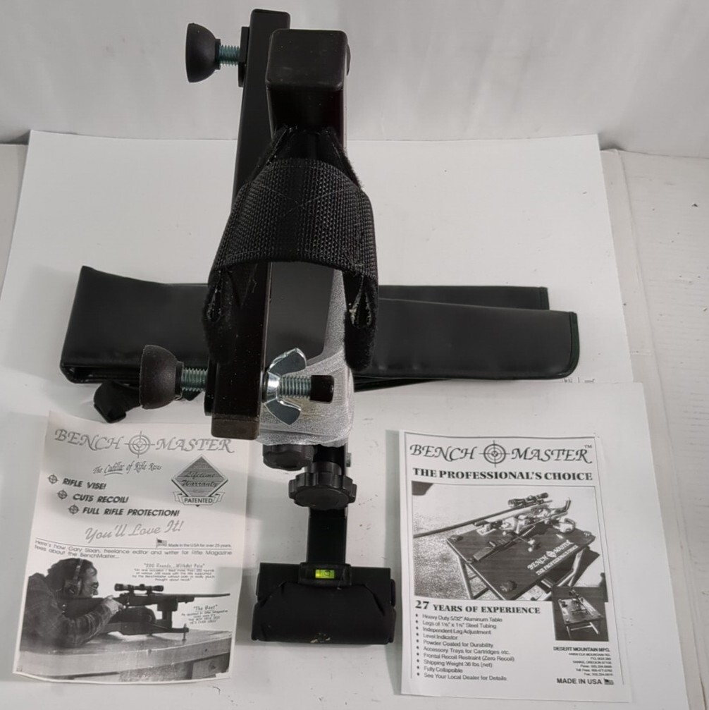 BenchMaster The Cadillac of Rifle Rest Steel Adjustable Table Top Gun ...