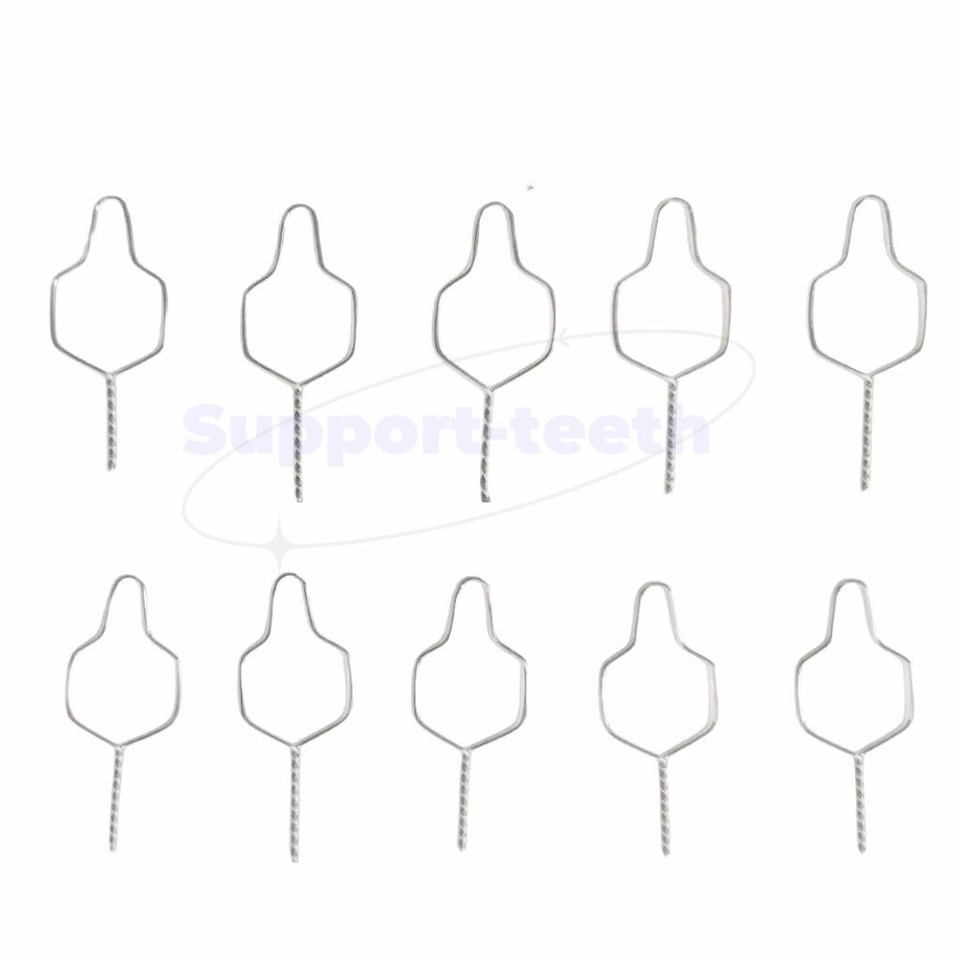 100pcs Dental Orthodontic Metal Wire Preformed Ligature Ties Short ...