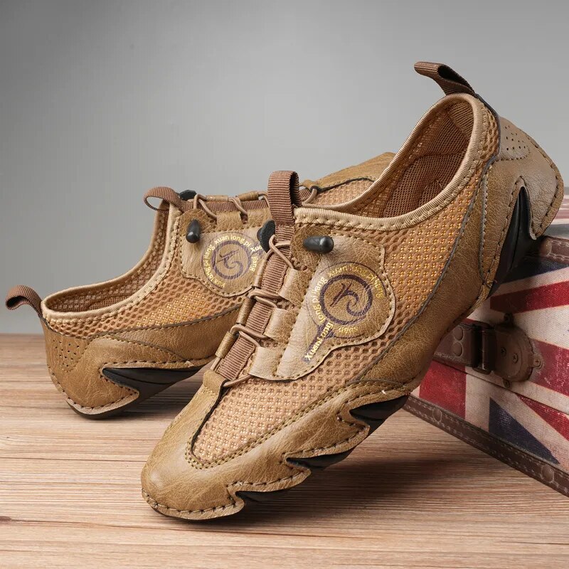 Men Breathable Casual Shoes Lightweight Sneakers Flat Driving Shoes ...