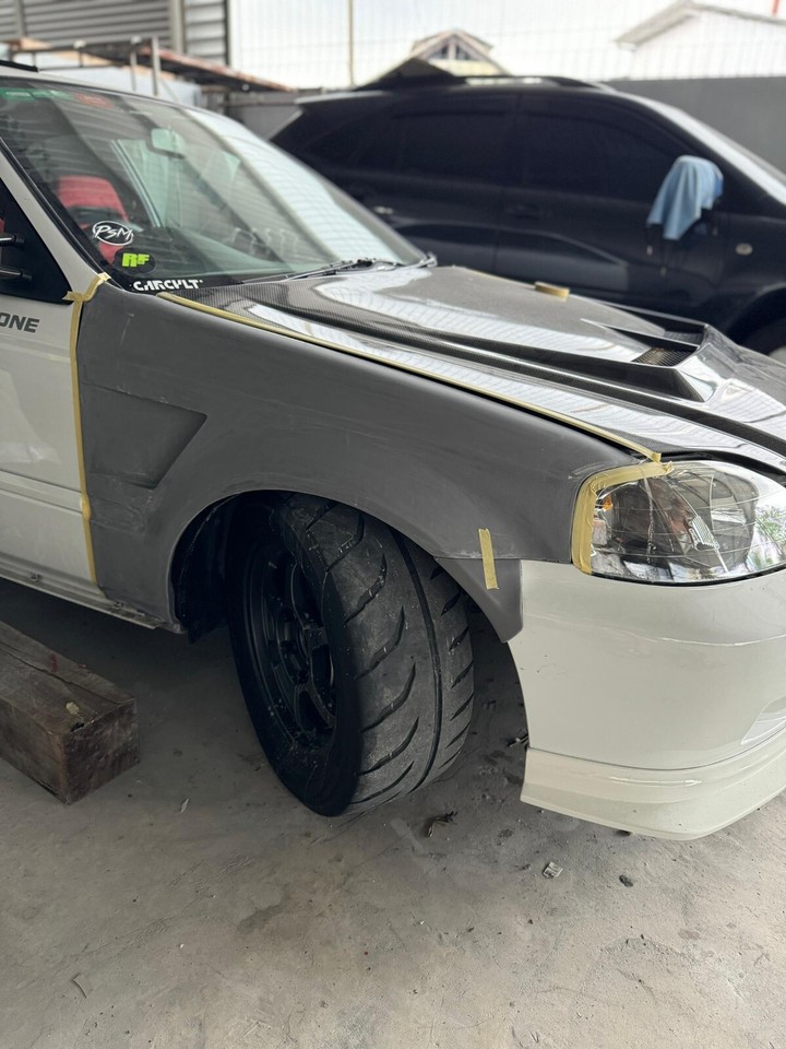 JDM Honda Civic Ek9 ek99 Kouki 99 00 Racing wide fenders vented ek ek4 ...